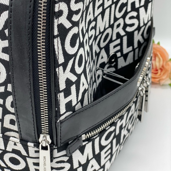 Michael Kors | Bags | Michael Kors Kenly Large Backpack Black Multi ...